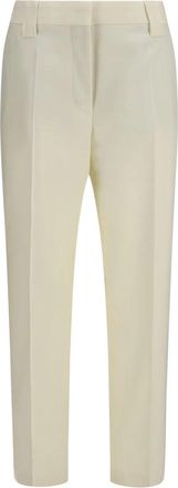Versace Stretch Wollhose - - Trousers - Damen - Wei&szlig; - S