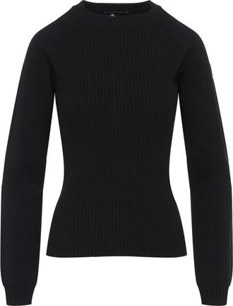 Moncler Pull Col Rond - Noir