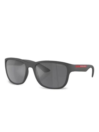 Prada lunettes de soleil PS 01WS à monture rectangulaire - Gris