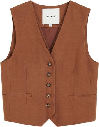 Birgitte Herskind Femme, Vestes, Brun, Taille: 40 FR Double Up Vest