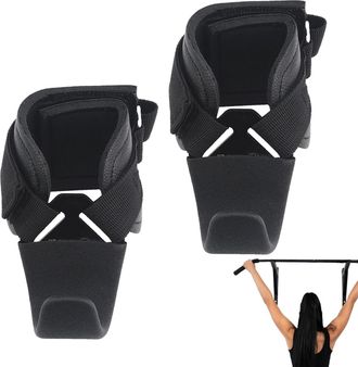 Generic Handgelenkgriffe, Gewichthebergurte, Handgelenkschlaufe, Hebehaken, 2 x Fitness-Zubeh&ouml;r f&uuml;r Herren, rutschfest und strapazierf&auml;hig f&uuml;r Bodybuilding