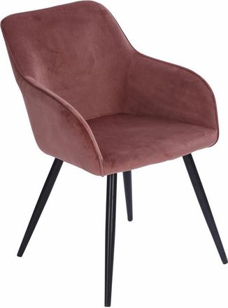 Happy Garden Chaise vintage gisele velours rose - Happy Garden