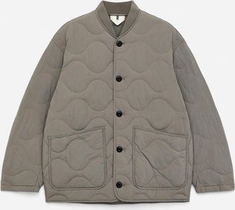 Arket Upcycled Down Liner-Jacke -Grau