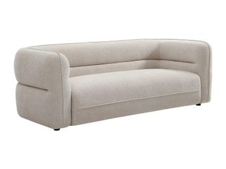Vente-Unique Sofa 3-Sitzer - Chenille-Stoff - Beige - TALIENA