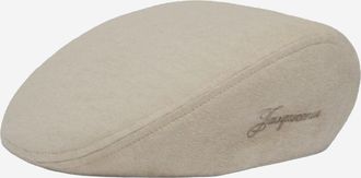 Jacquemus ACU00791AW00701 Virgin Wool Embroidered Flat Beret - Beige
