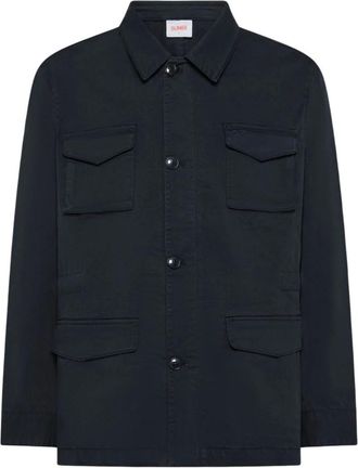 Sun 68 Homme, Vestes, Bleu, Taille: M Field Jacket Gabardine