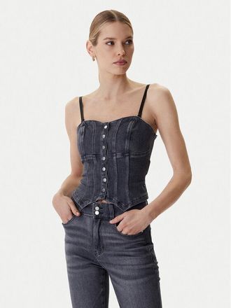 Guess Top W6RH80 D6921 Grau Slim Fit