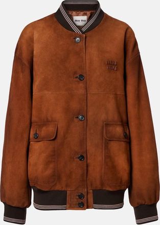Miu Miu Blouson aus Veloursleder