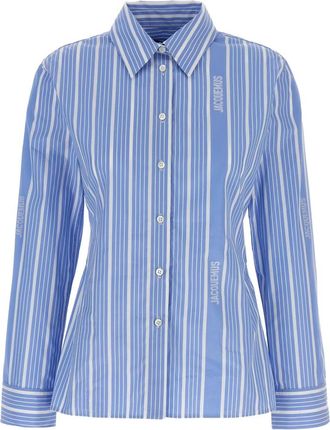 Jacquemus Femme, Blouses et Chemises, Bleu, Taille: 34 FR Chemise De Costume Shirt