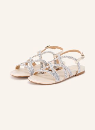 Unisa Sandalen Comic Mit Schmucksteinen weiss