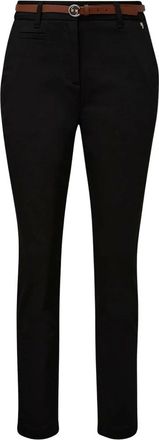 Comma Slim-Fit-Hose aus Viskosemischung - - Trousers - Damen - Schwarzk - 2XL