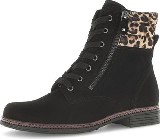 Gabor Damen Klassische Stiefeletten, Frauen Stiefeletten,Fashion,metallic,Effekt,Easy-Walking,elegant,einlege-Sohle,schwarz/Natur,40 EU / 6.5 UK