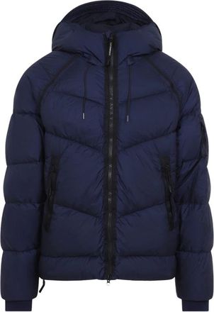 C.P. Company C.p. Company - Veste Moyenne en Down Shield - Homme - Vestes - Bleu - Taille: XL