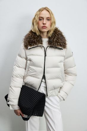 Lufian Damen Gl&auml;nzende Pufferjacke mit G&auml;nsedaunen