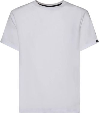 Fay Homme, Tops, Blanc, Taille: XL T-shirt en jersey de coton