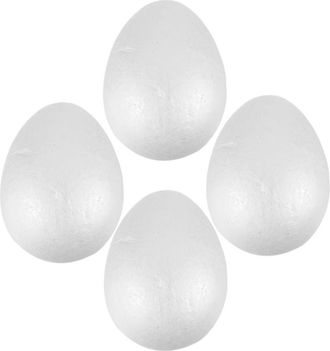 Valiclud 4st&uuml;cke Wei&szlig;e Schaumstoffeier DIY-Ostereier Zum Bemalen K&uuml;nstliche Eier F&uuml;r Osterdekoration Bastelmaterialien F&uuml;r Ostereier-Ornamente