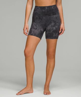 lululemon Align Shorts mit hohem Bund f&uuml;r Frauen - 15 cm - Batik - Gr&ouml;&szlig;e 14