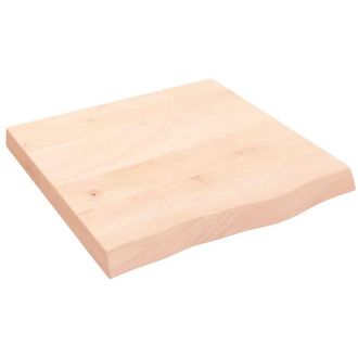 vidaXL Dessus de table 60x60x(2-6) cm bois de ch&ecirc;ne massif non trait&eacute; Vidaxl