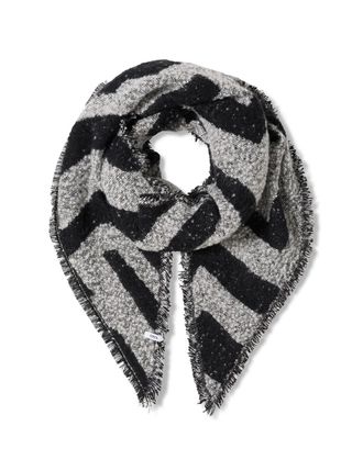 Cecil Damen 5706589 Bouclé Dreieckstuch, Schwarz, Einheitsgröße