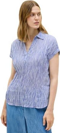 Cecil B345856 Chemisier texturé rayé, Bleu Pastel Profond, L Femmes