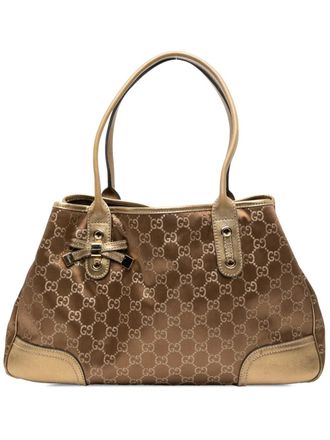 Gucci 2000-2015 GG Nylon Princy tote bag - Marron
