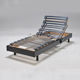Vente-Unique Elektrische Untermatratze FLEXPUR 80x200 / Schwarz/ 200x78x33