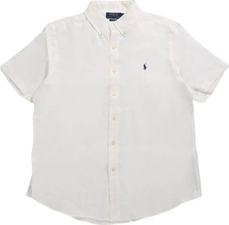 Polo Ralph Lauren button-down short-sleeve shirt - Blanc