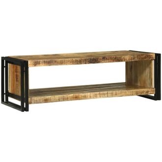 vidaXL Table basse 120 x 50 x 38 cm Bois de manguier brut massif Vidaxl