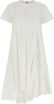 sacai Femme, Robes, Blanc, Taille: 40 FR Poplin Dress