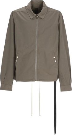 Rick Owens Homme, Vestes, Brun, Taille: M Veste Zipp&eacute;e Devant