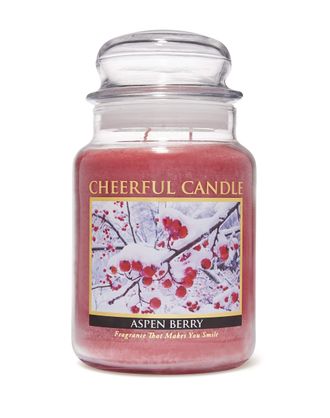 A Cheerful Giver Aspen Berry Duftkerze im Glas, 680 ml, Rot