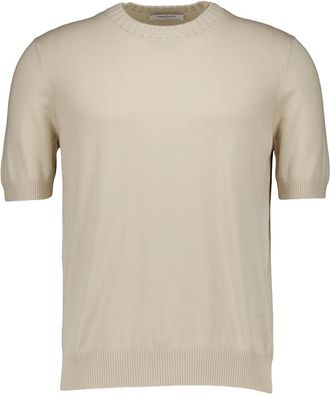 Gran Sasso Homme, Pulls, Beige, Taille: 3XL T-shirt ras du cou