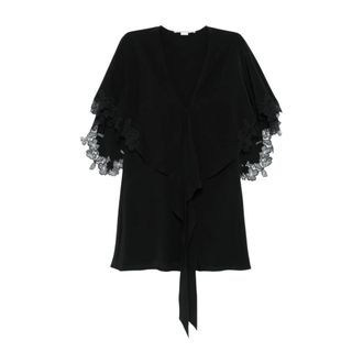 Stella McCartney Femme, Blouses et Chemises, Noir, Taille: 34 FR Blouses