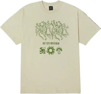 HUF Huf, Homme, Tops, Beige, Taille: XL T-Chemises