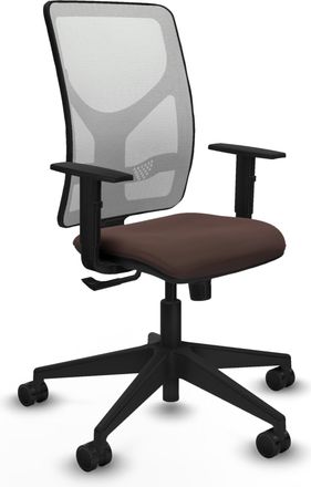 Piqueras y Crespo Home Office Sattelstuhl mit 1D-Armlehnen, h&ouml;henverstellbare Lendenwirbelst&uuml;tze, ausgestattet mit 3 Positionen und Schneideschaum, mit Rollen von 65 mm