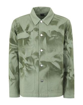 8 by YOOX UNISEX COTTON DENIM TIE & DYE WORK SHIRT