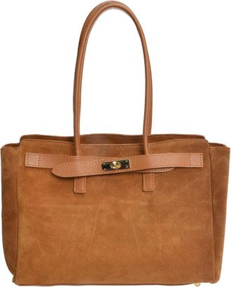 Isabella Rhea Braun Rindsledertasche