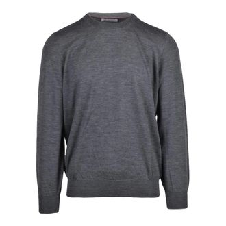 Brunello Cucinelli Pullover mit Rundhalsausschnitt - - Knitwear - Herren - Grau - XL