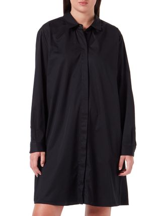 Seidensticker Damen Kleid - City Kleid - Satinkleid - Hemdblusenkragen - Regular Fit - Langarm - Stretch