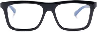 Gucci Brille mit eckigem Gestell - Schwarz