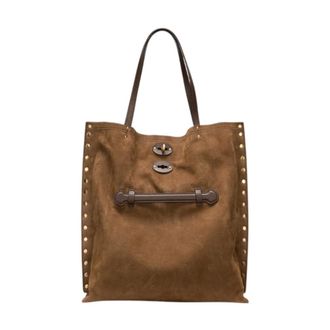 Zanellato Femme, Sacs, Brun, Taille: ONE Size A Spasso Tote Transformable