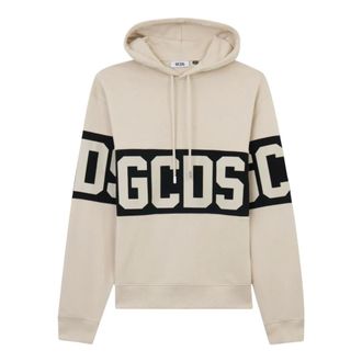 GCDS Band Logo Hoodie - - Sweatshirts & Hoodies - Herren - Beige - S