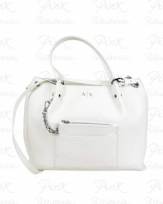 A|X Armani Exchange Femme, Sacs, Blanc, Taille: ONE Size Mila Shopping Medium