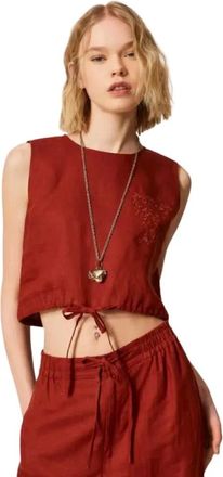 Twinset Femme, Tops, Brun, Taille: 42 FR Twinset Top