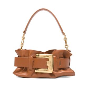 Balmain Femme, Sacs, Brun, Taille: ONE Size Anthem Mini Sac en Cuir de Veau