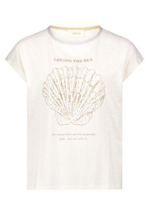 Cartoon Kurzarmshirt Damen mit Placement (1-tlg)