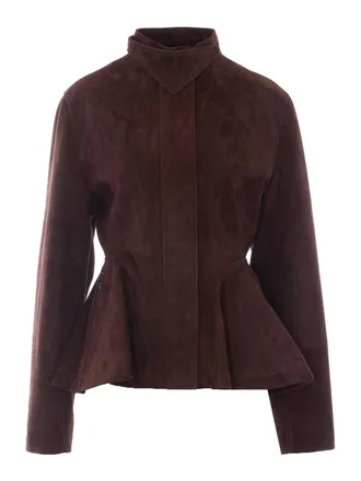 Alaia Lederjacke - Braun