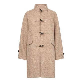 Mos Mosh MOS Mosh - MMSelestine Check Coat - Femme - Manteaux - Beige - Taille: 42 FR