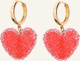 Crystal Haze Crystal Haze Creolen Jelly Heart Rouge By Glambou gold