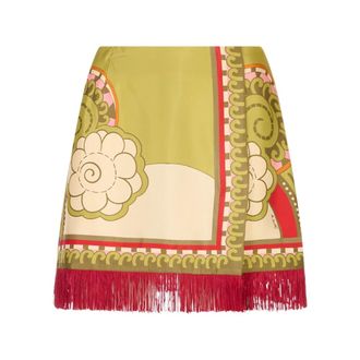 La DoubleJ Femme, Jupes, Vert, Taille: 34 FR Foulard Mini Skirt